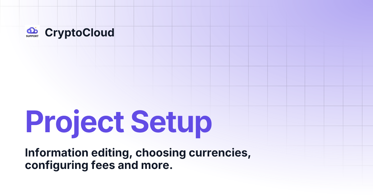 Project Setup | CryptoCloud